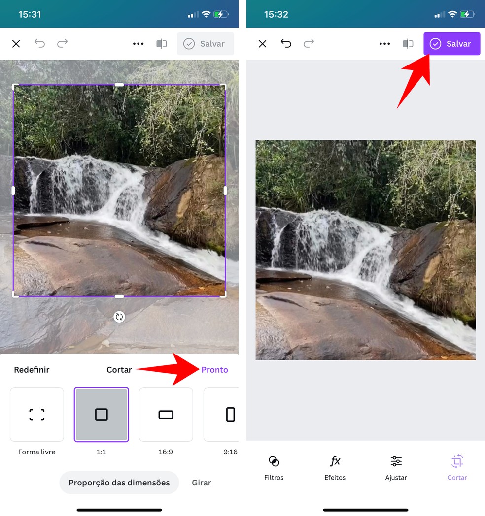Como recortar uma imagem no Canva