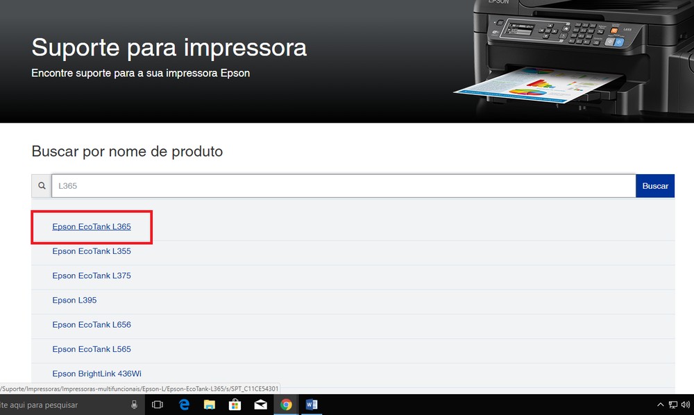Epson L365: como fazer download do driver e instalar na impressora