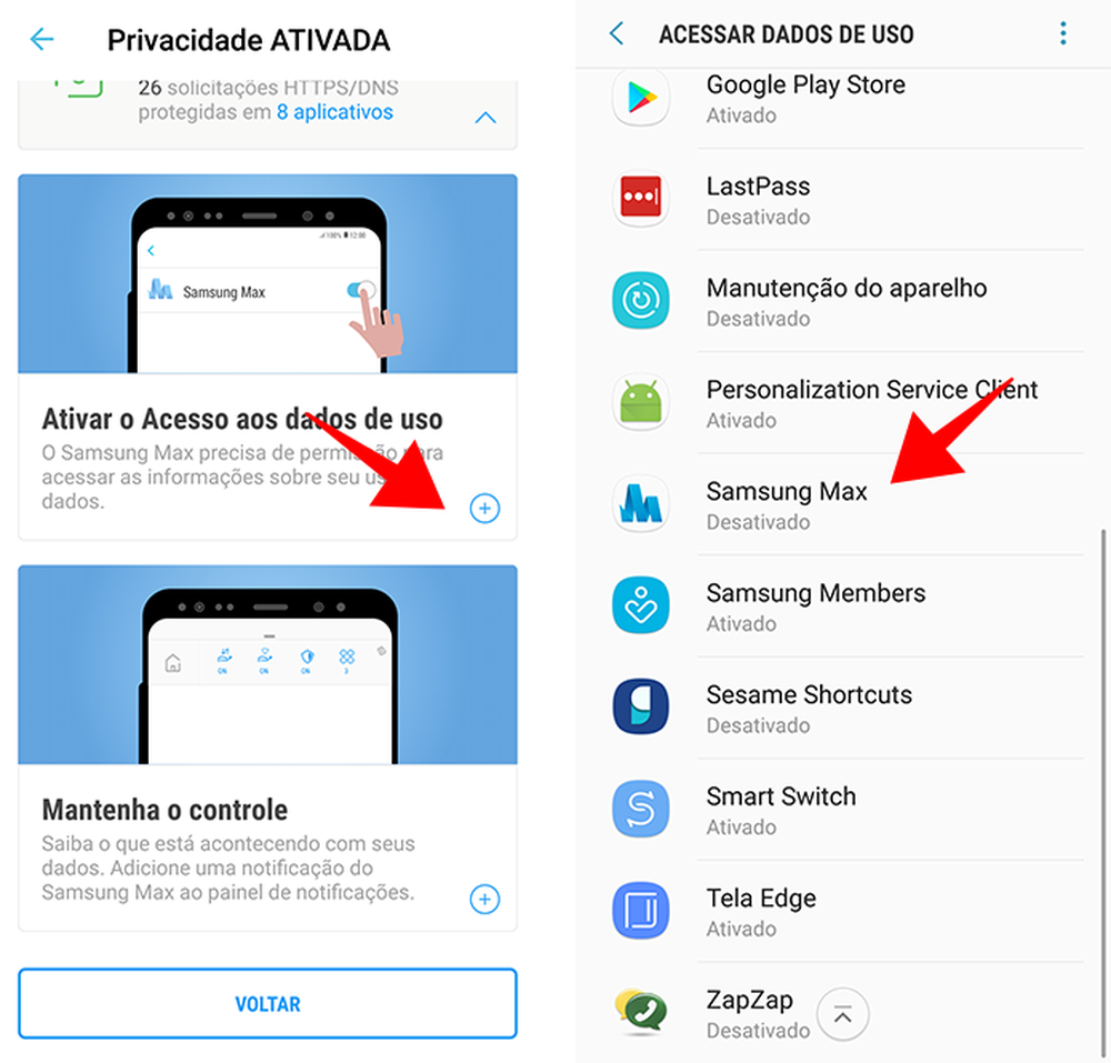 Como usar a VPN do Samsung Max no celular