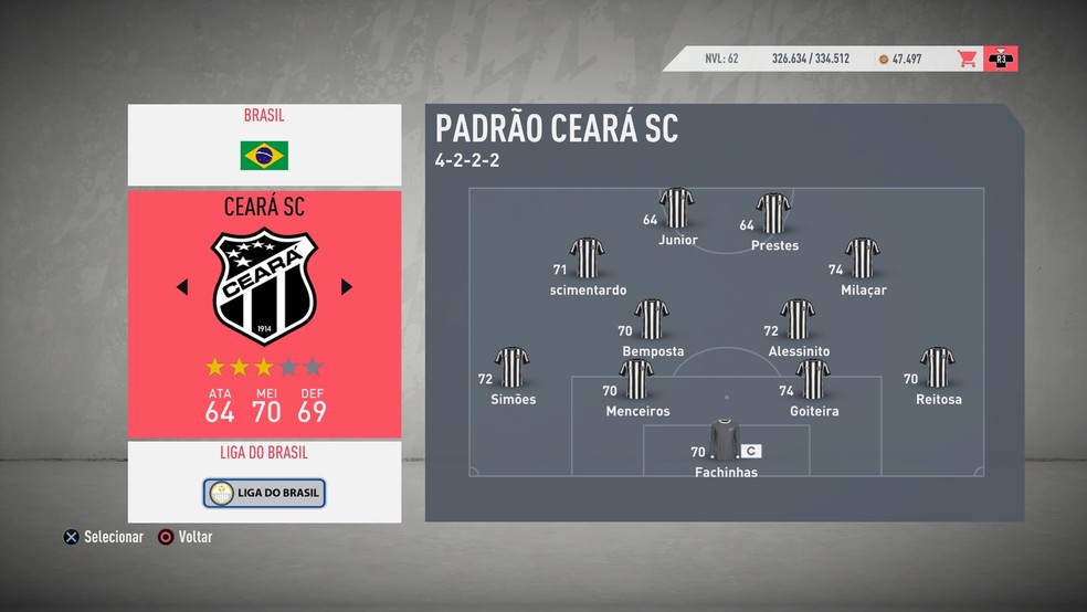 FIFA 20 traz 15 times brasileiros com elencos genéricos; veja a lista