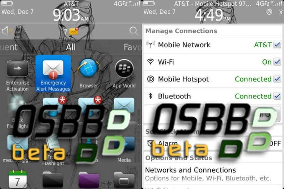 OS 7.1 trará hotspot Wi-Fi aos smartphones BlackBerry