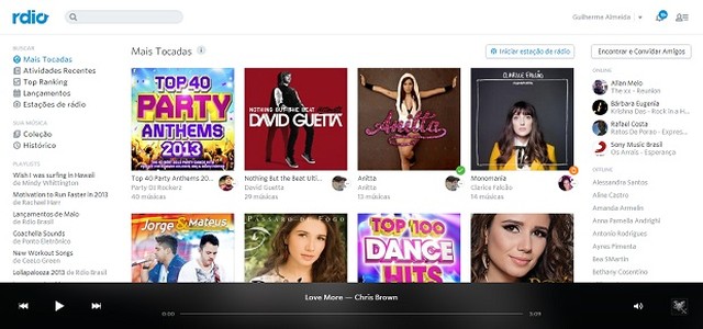 Como criar uma playlist no serviço de streaming de música do Rdio