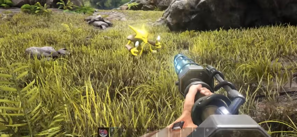 Mod troca dinossauros por pokémons no jogo Ark: Survival Evolved