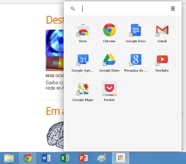 Como ativar atalhos do Google Chrome App Launcher no Windows