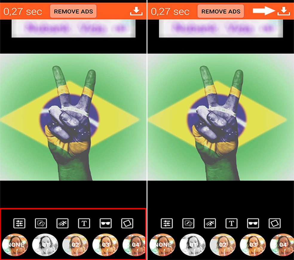 Como fazer GIF da bandeira do Brasil