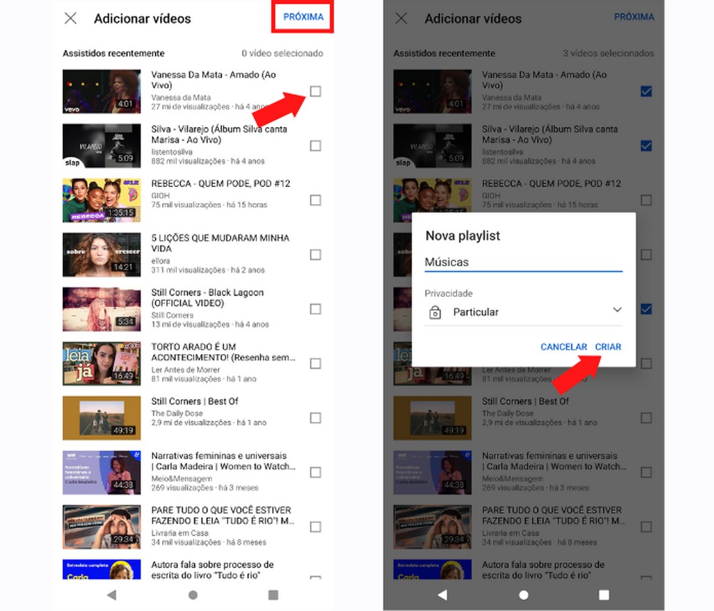 Como criar uma playlist no YouTube pelo celular (Android e iPhone)