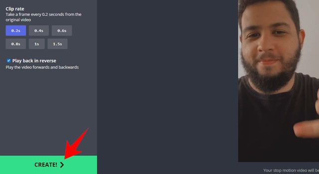 Como transformar vídeo em boomerang com o site Kapwing