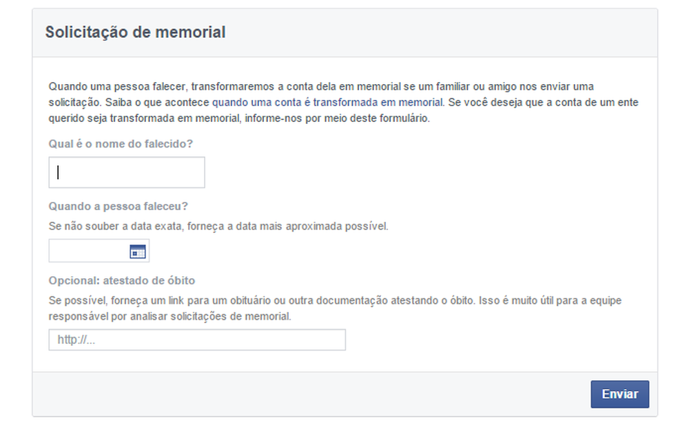 Como transformar o perfil de uma pessoa morta em memorial no Facebook