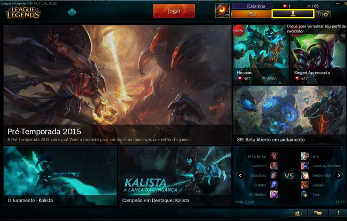 League of Legends: como criar um Arsenal personalizado