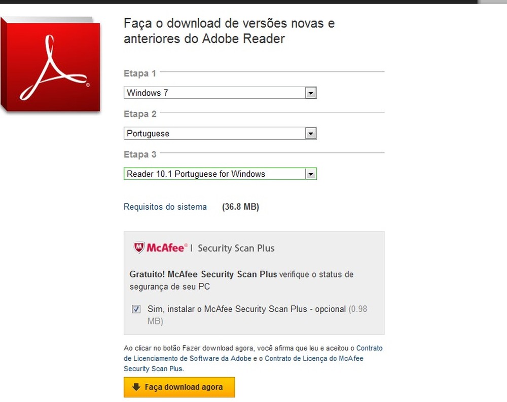 Como instalar o Adobe Acrobat Reader