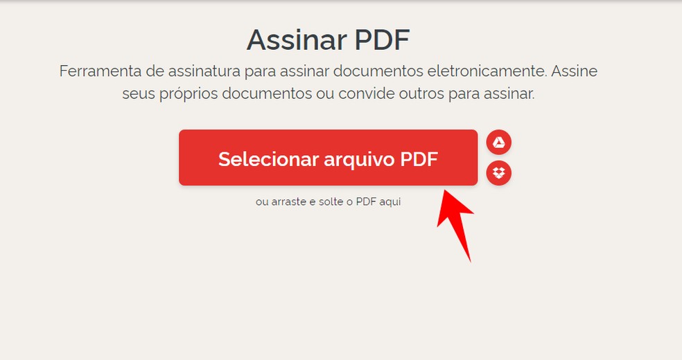 Como inserir assinatura em documentos PDF pela Internet