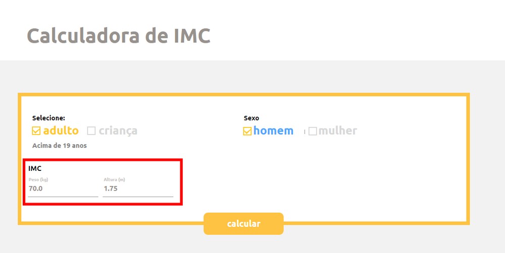 Como calcular IMC online usando calculadora de IMC grátis
