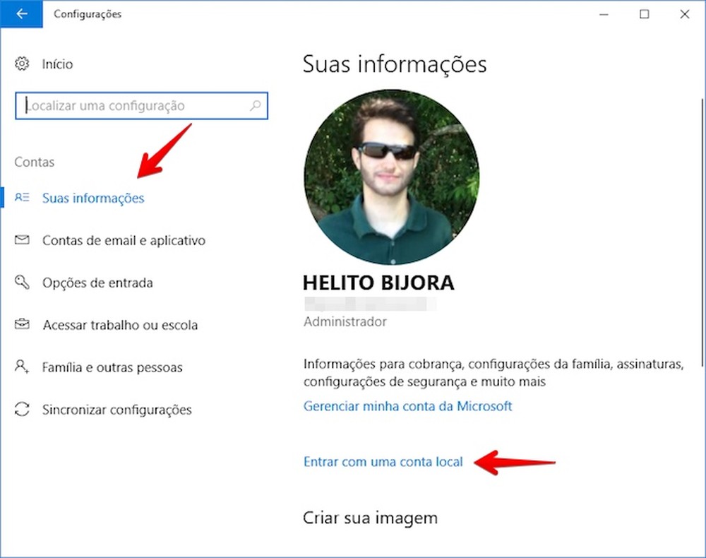 Como mudar a conta Microsoft de um PC com Windows 10