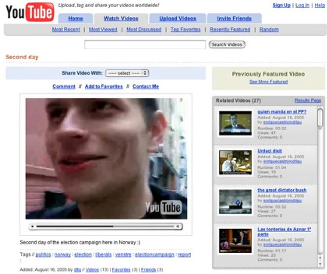 YouTube faz 16 anos: relembre o início e as mudanças na plataforma de ...