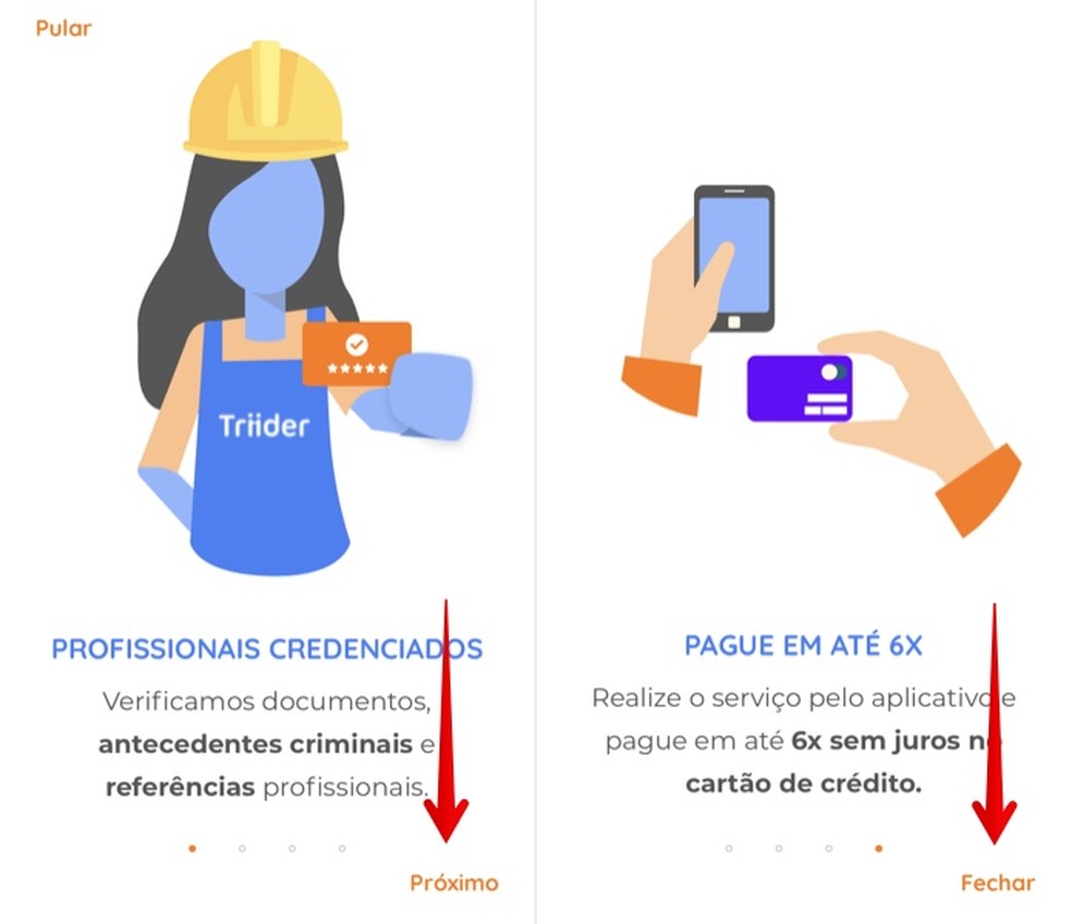 Como usar o Triider, app para contratação de serviços domésticos gerais