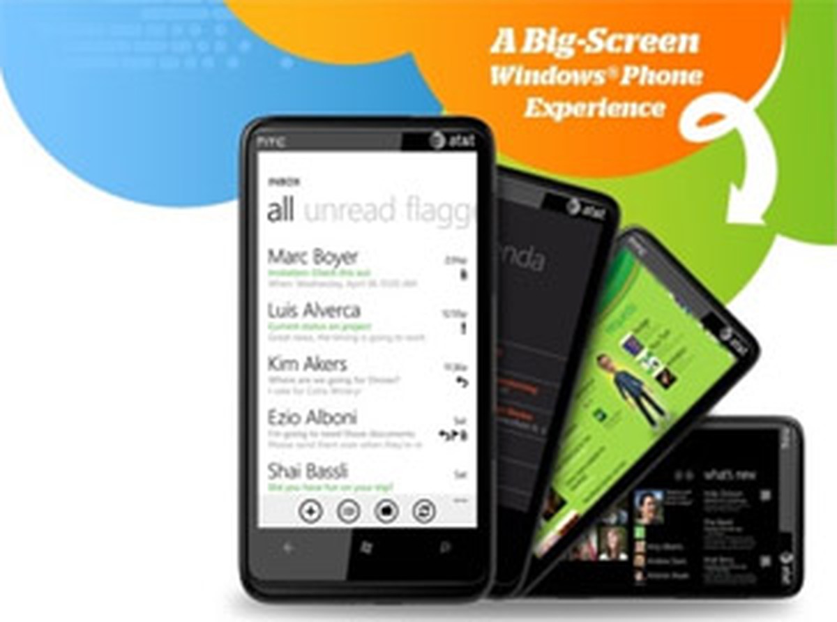 HTC HD7S, um smartphone Windows Phone 7 com tela de 4.3 polegadas