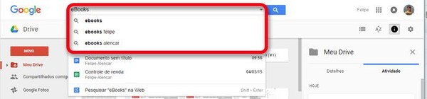 Google Drive Livros; encontre seus e-books e PDFs salvos na nuvem