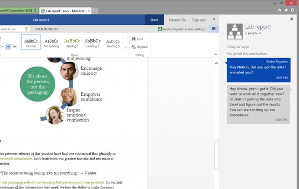 Microsoft usa Skype para copiar Google e cria chat no Word e PowerPoint