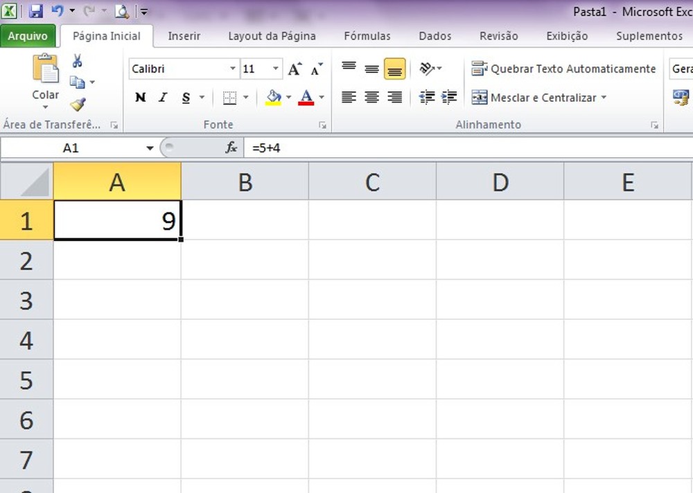 Como criar uma fórmula no Excel