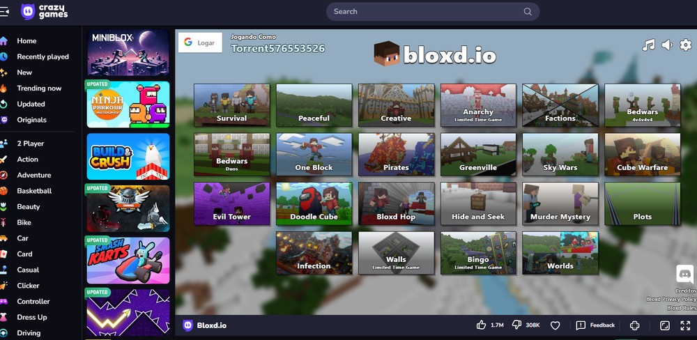 Bloxd.io: conheça jogo grátis ‘estilo’ Minecraft que roda no PC ou celular