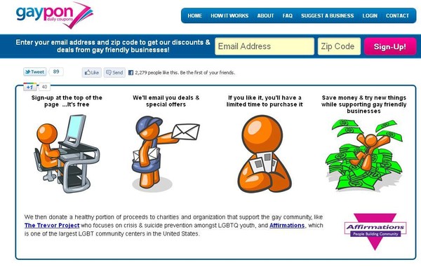 Gaypon, o site de descontos para gays