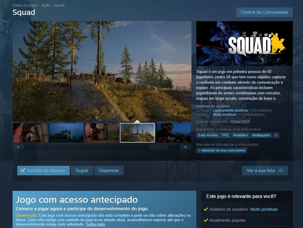 Veja os requisitos e como fazer download de Squad no PC
