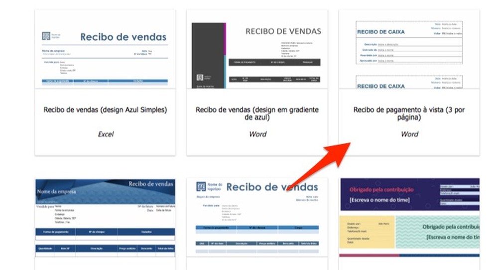 Como fazer um recibo de pagamento no Word