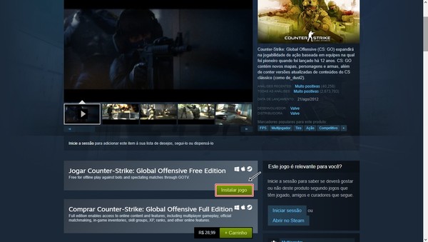 CS:GO ganha versão grátis para PC; veja como baixar e jogar