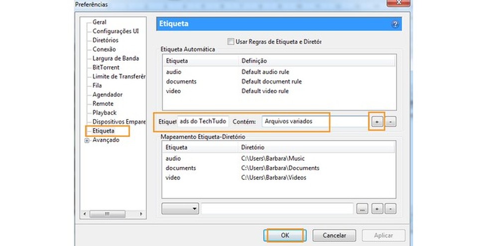 uTorrent tags: veja como organizar seus downloads com etiquetas