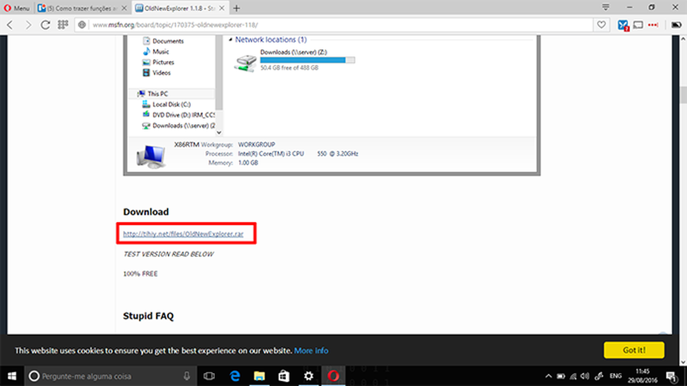 Como trazer funções antigas do Windows 7 de volta ao Explorer