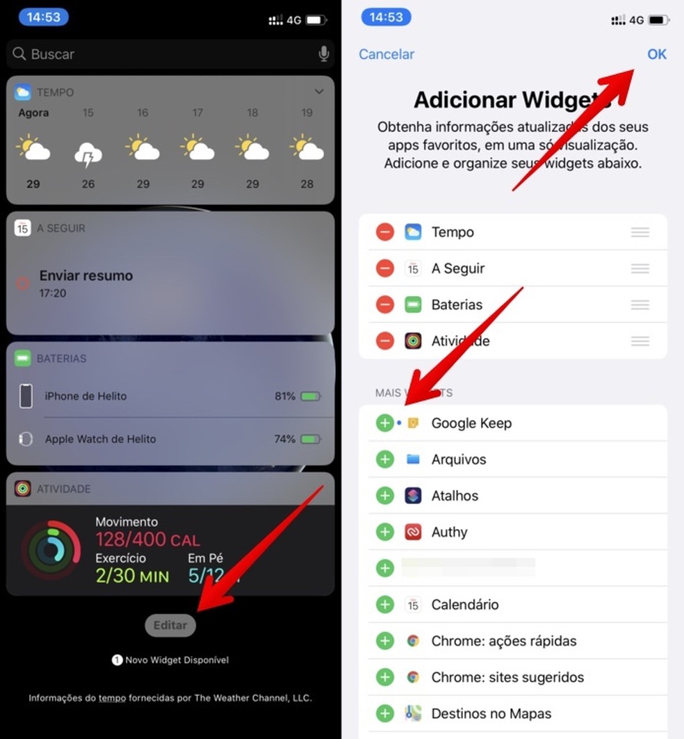 Como colocar lembrete na tela do celular Android ou iPhone (iOS)