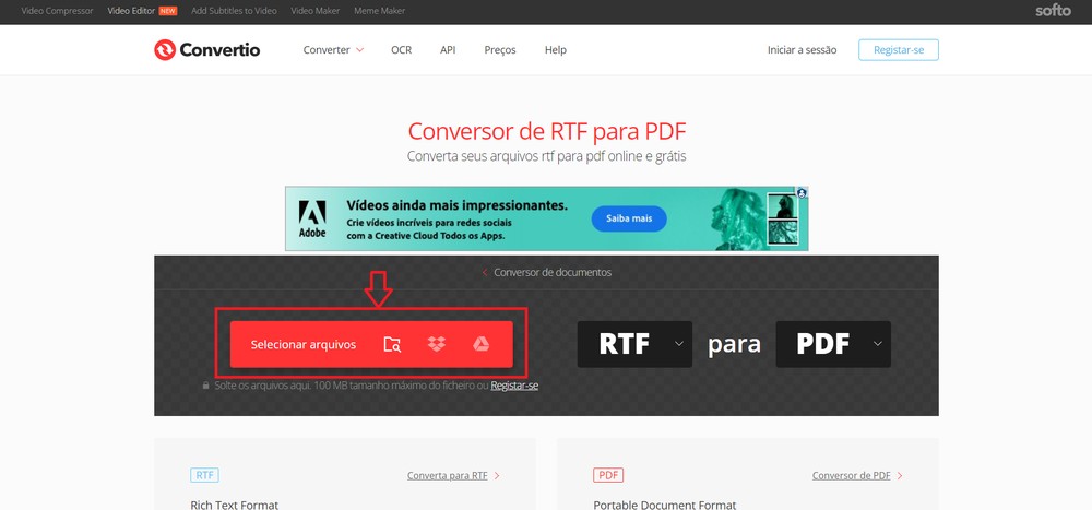 Como converter Wordpad (RTF) em PDF