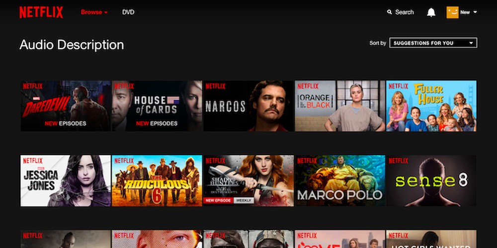 Como ativar audiodescrição no Netflix