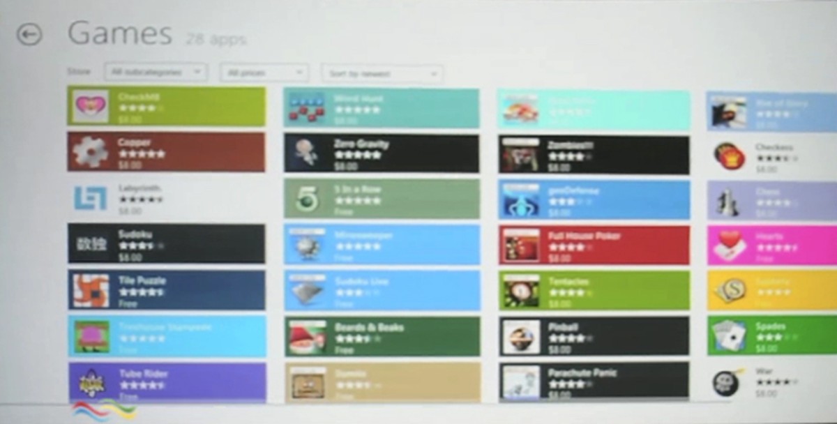 Microsoft demonstra o funcionamento da Windows Store