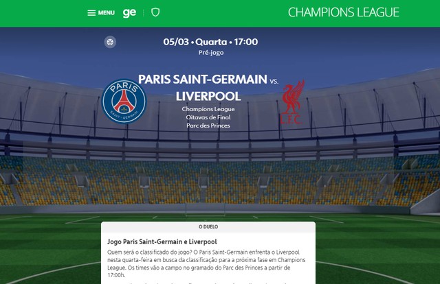 PSG x Liverpool ao vivo: como assistir ao jogo da Champions