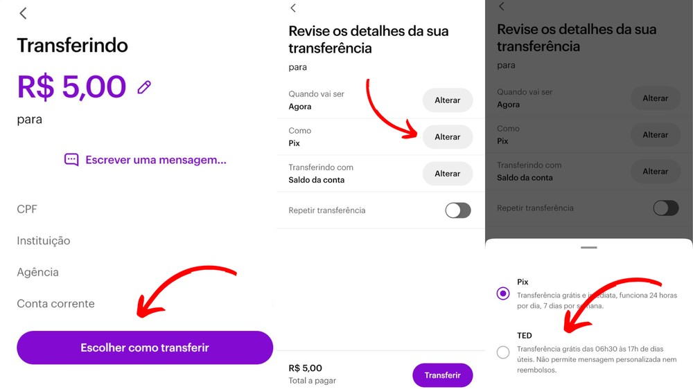 Como fazer TED no Nubank? Confira passo a passo