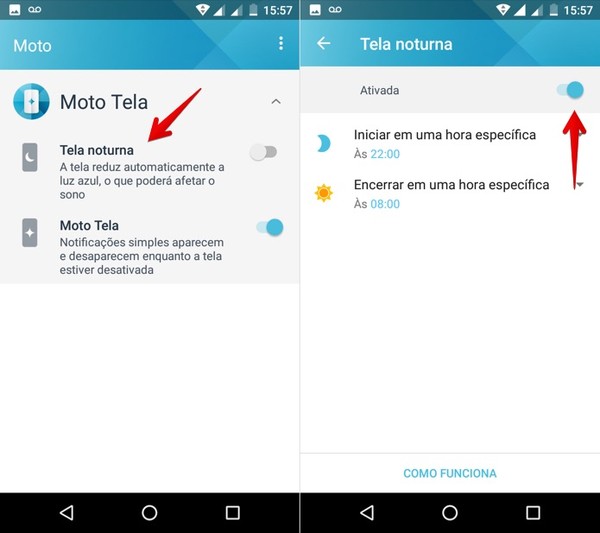 Night Shift no Android: como usar o modo noturno em celular Motorola
