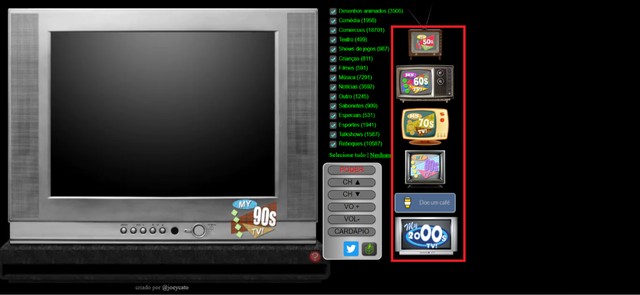 Saudade da TV dos anos 1990? Esse site te faz viajar para qualquer época