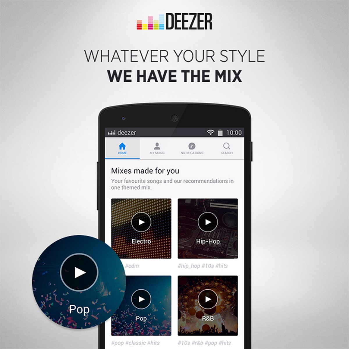 Deezer reformula visual de app para Android; objetivo é organizar conteúdo