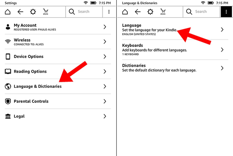 Como colocar o Kindle em português; aprenda a mudar o idioma do leitor