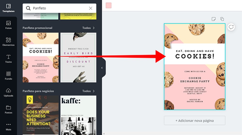 Como fazer panfleto online com o Canva