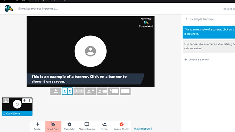 Como funciona o StreamYard? Saiba tudo sobre plataforma para fazer lives