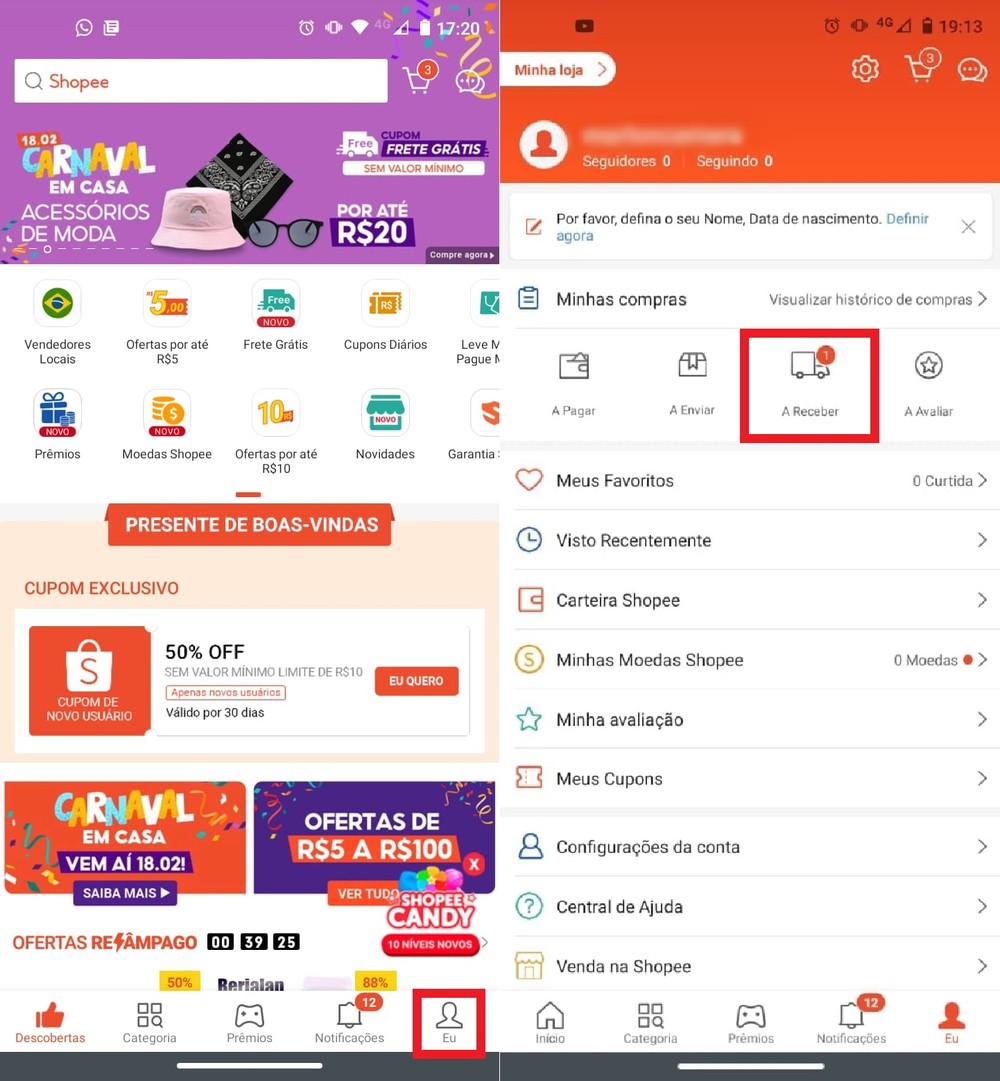 Como pedir reembolso na Shopee