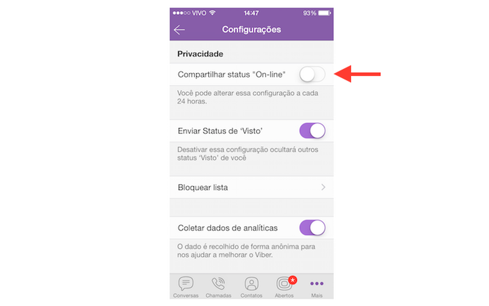 Viber: veja como desativar o status de 'online' no mensageiro para celular