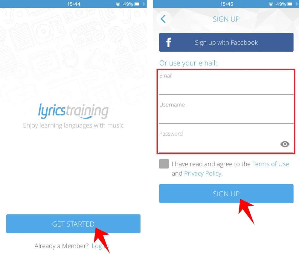 Como aprender inglês com música pelo app LyricsTraining