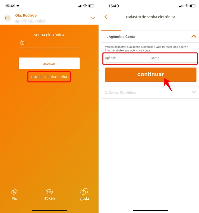 Como mudar senha do cartão Itaú pelo aplicativo
