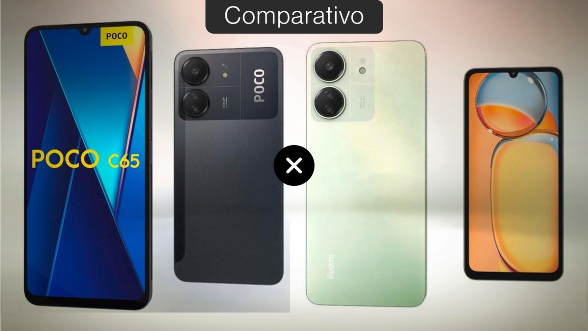 Poco C65 vs Redmi 13C: saiba o que muda entre os celulares da Xiaomi