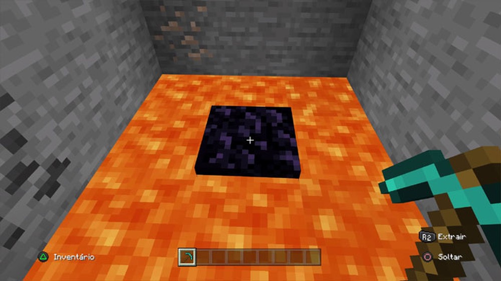 Como fazer e quebrar Obsidian (Obsidiana) no Minecraft