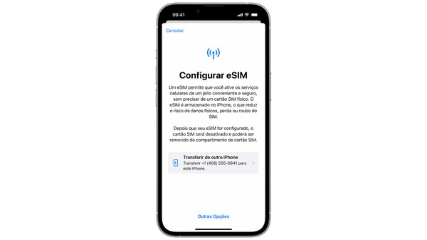 Como colocar chip virtual (eSIM) no iPhone