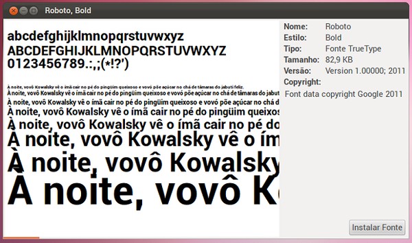 Fonte Do Ubuntu Android